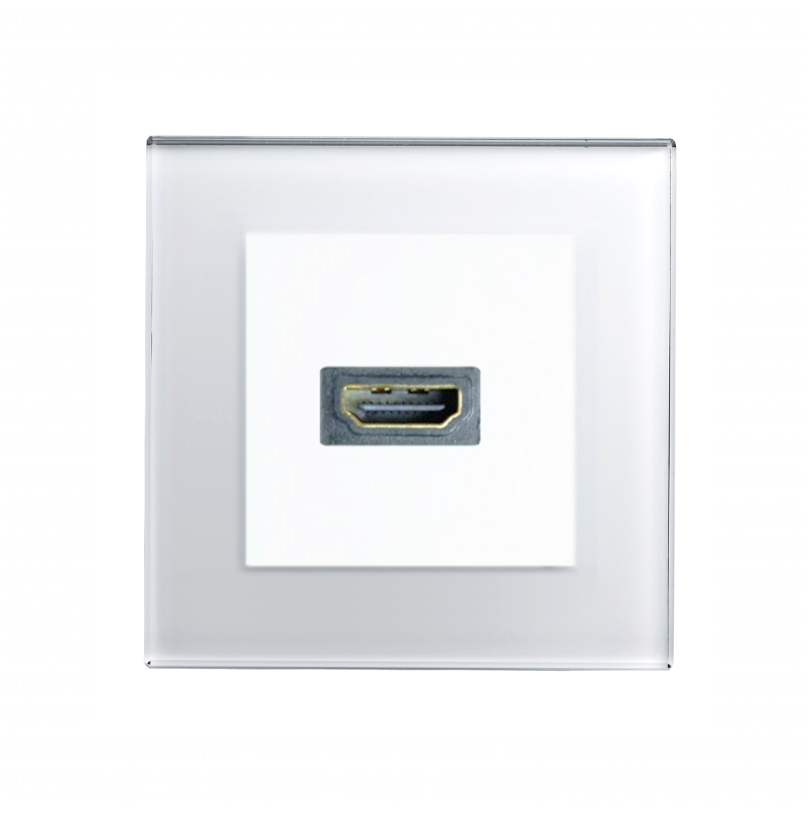 Crystal PG HDMI Socket White RetroTouch Light Switches & Plug Sockets